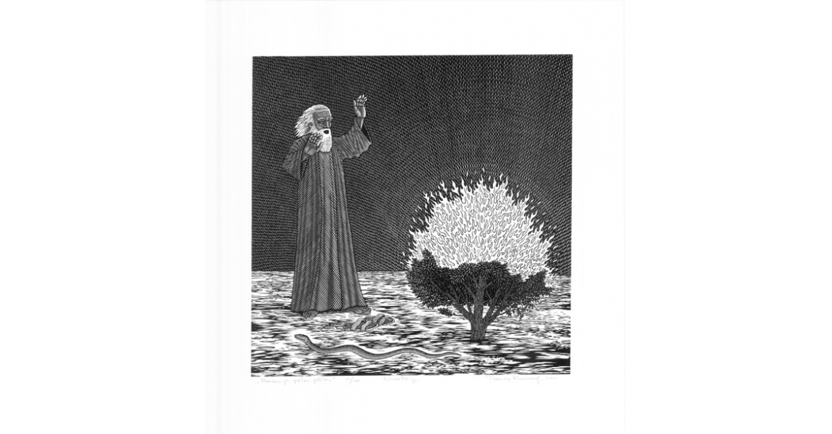 Moses and the burning bush - Toomas Kuusing | NOBA Nordic Baltic ...